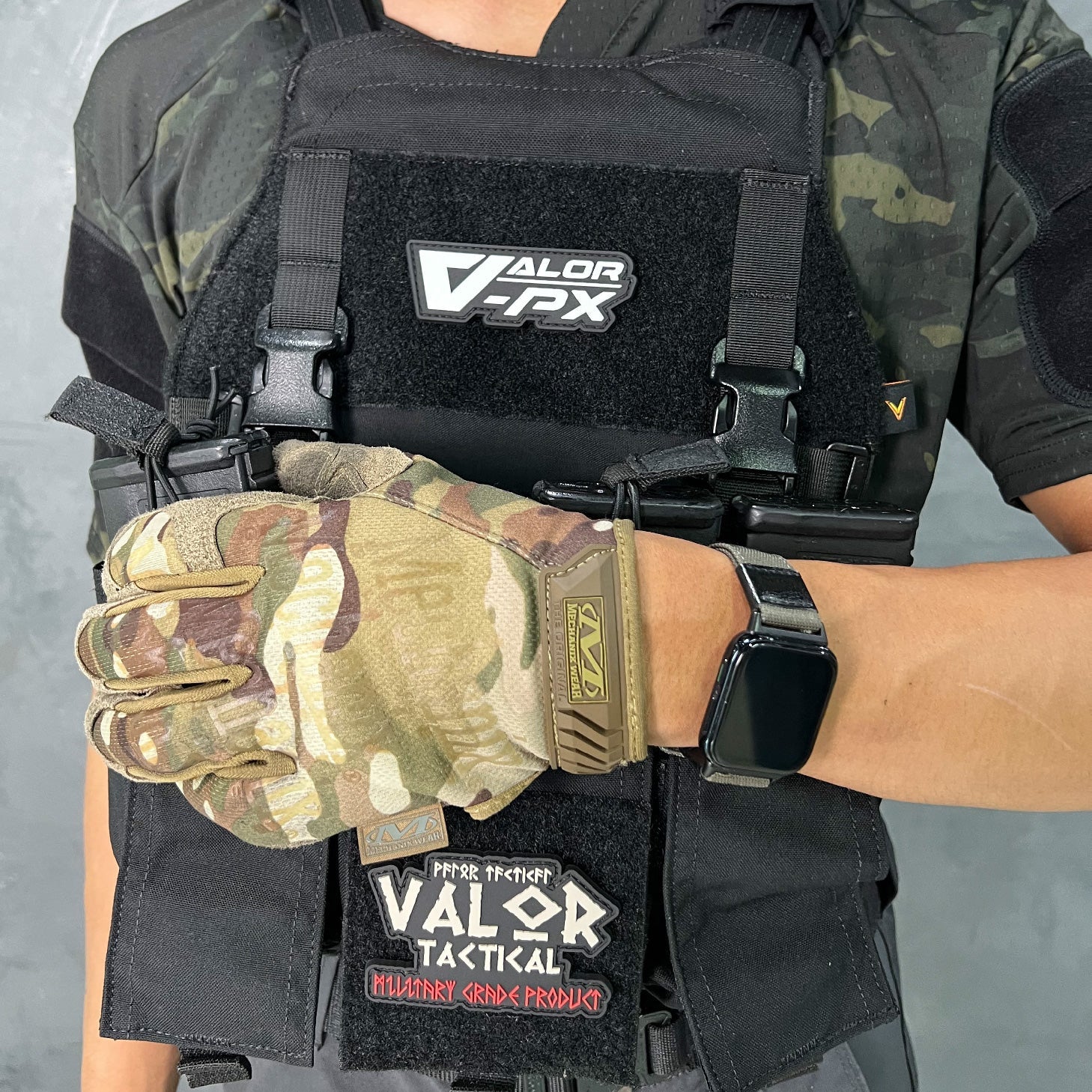 แพทช์ตีนตุ๊กแก VALOR PX - PVC Patches VALOR PX Original Logo